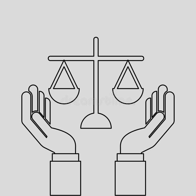 Justice System Concept Design Stock Illustration - Illustration of ...