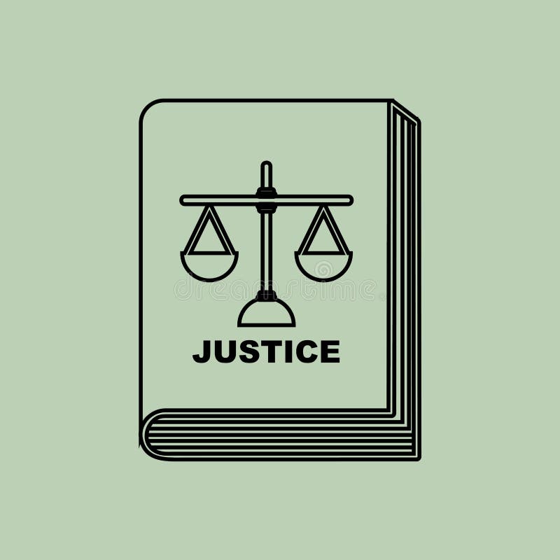 Justice System Concept Design Stock Illustration - Illustration of ...