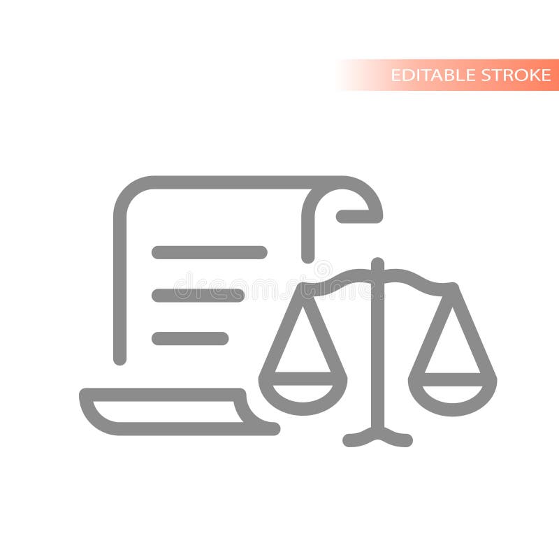 Line Icon Judge Weight Paper Stock Illustrations – 188 Line Icon Judge ...