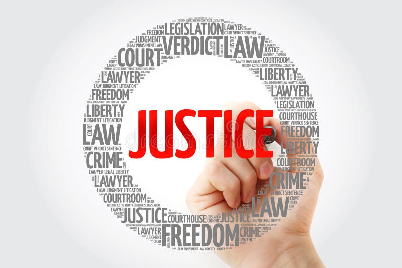 Justice Word Written On Craft Torn Paper On White Table, Flatly Stock ...