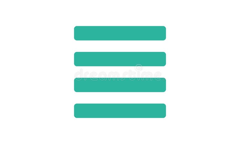 Justify Icon Vector Sign and Symbol Isolated on White Background ...