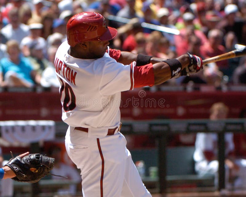 At Bat, Justin Upton, Arizona Diamondbacks Editorial Stock Image ...