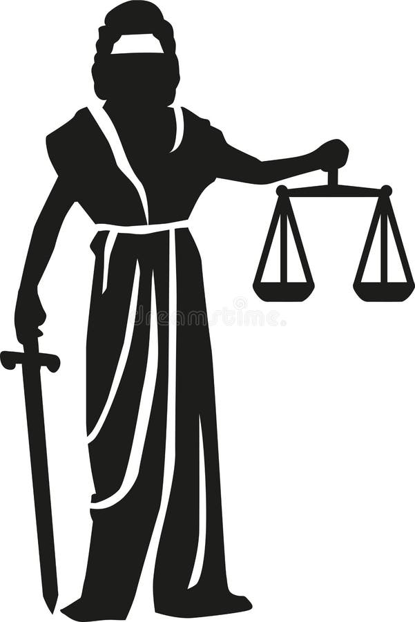 Justitia stock vector. Illustration of sculpture, justitia - 30389681
