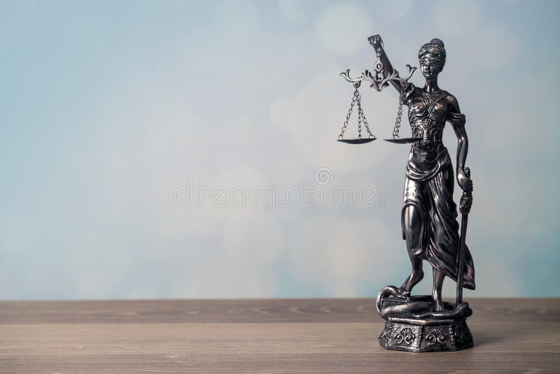 Justizstatue Dame Das Strafrecht Stockbild - Bild von hintergrund ...