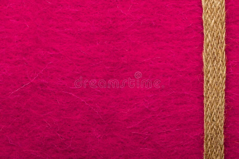 Jute Rope Over Pink Background Stock Image - Image of pattern, aged ...