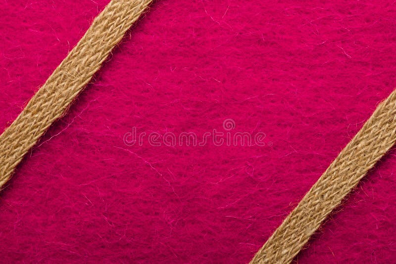 Jute Rope Over Pink Background Stock Image - Image of vintage, vibrant ...