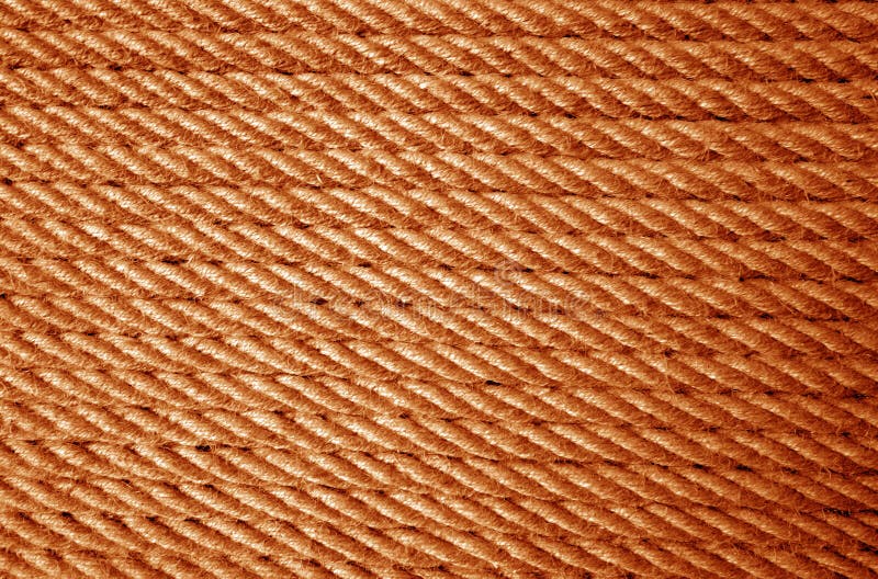Jute Rope Pattern in Orange Color Stock Photo - Image of connection ...