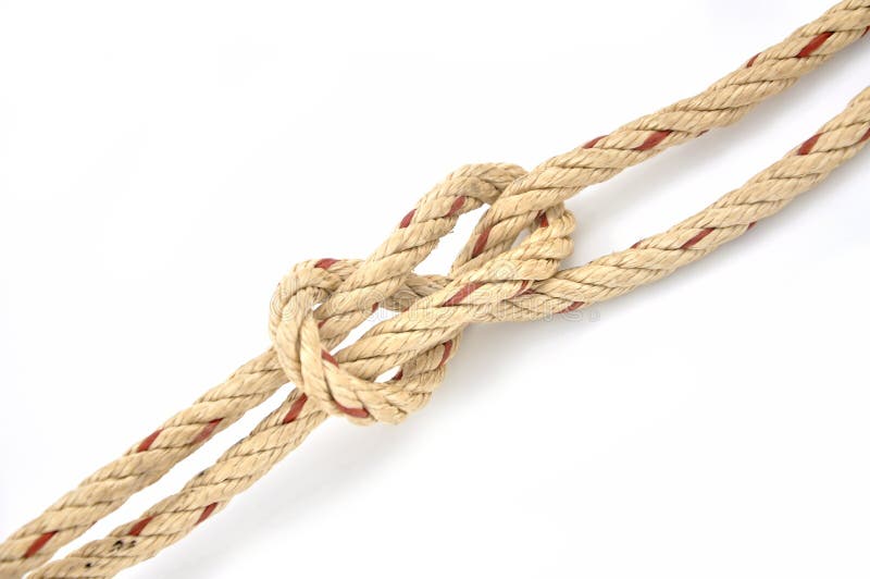 Jute Rope with Knot stock image. Image of fishing, attach - 19701065