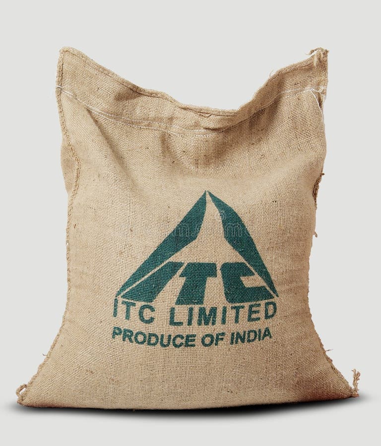 Jute Sack Filled with Label Brazilian Coffee Editorial Photography ...