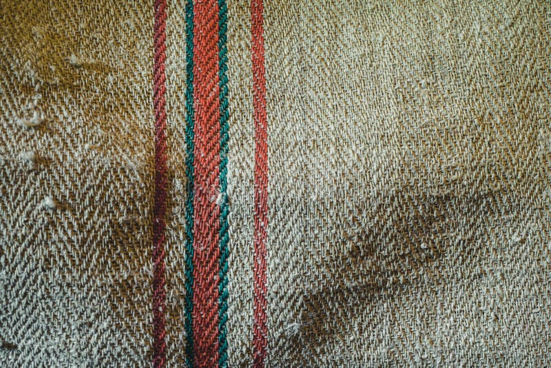 Old Jute Sack with Patched Hole Stock Image - Image of drapery, cotton ...