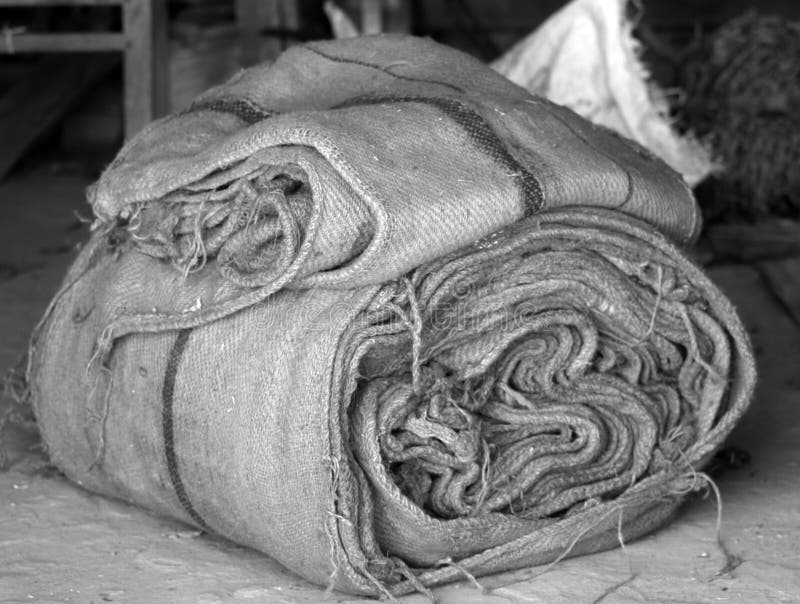 Jute sacks stock photo. Image of hard, storage, rope - 63002420