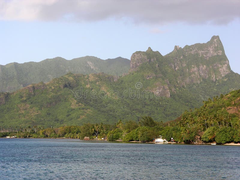 Jutting Out Into the Ocean stock photo. Image of tropical - 129796820