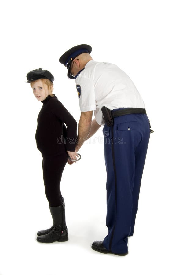 Juvenile is been arrested stock image. Image of girl, netherlands - 8468281