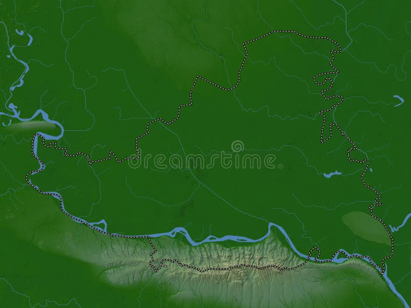 Juzno-Backi, Serbia. Physical. No Legend Stock Illustration ...