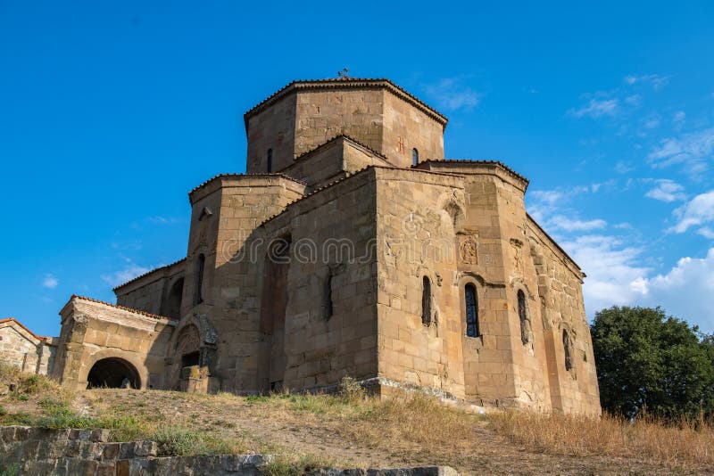 Jvari Ancient Monastery in Mtskheta in Georgia Stock Image - Image of ...
