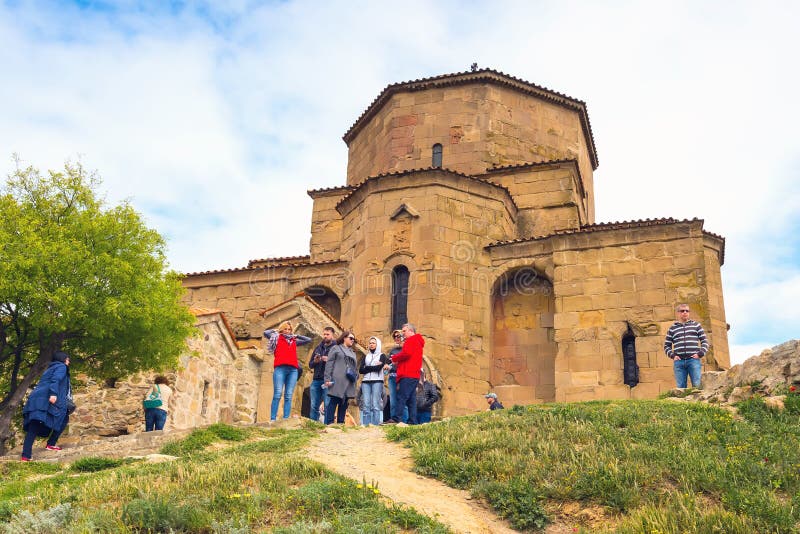 Jvari Orthodox Monastery Near Mtskheta, Eastern Georgia Editorial Stock ...