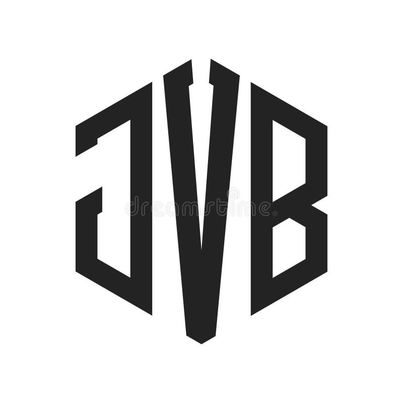 JVB Logo Design. Initial Letter JVB Monogram Logo Using Hexagon Shape ...