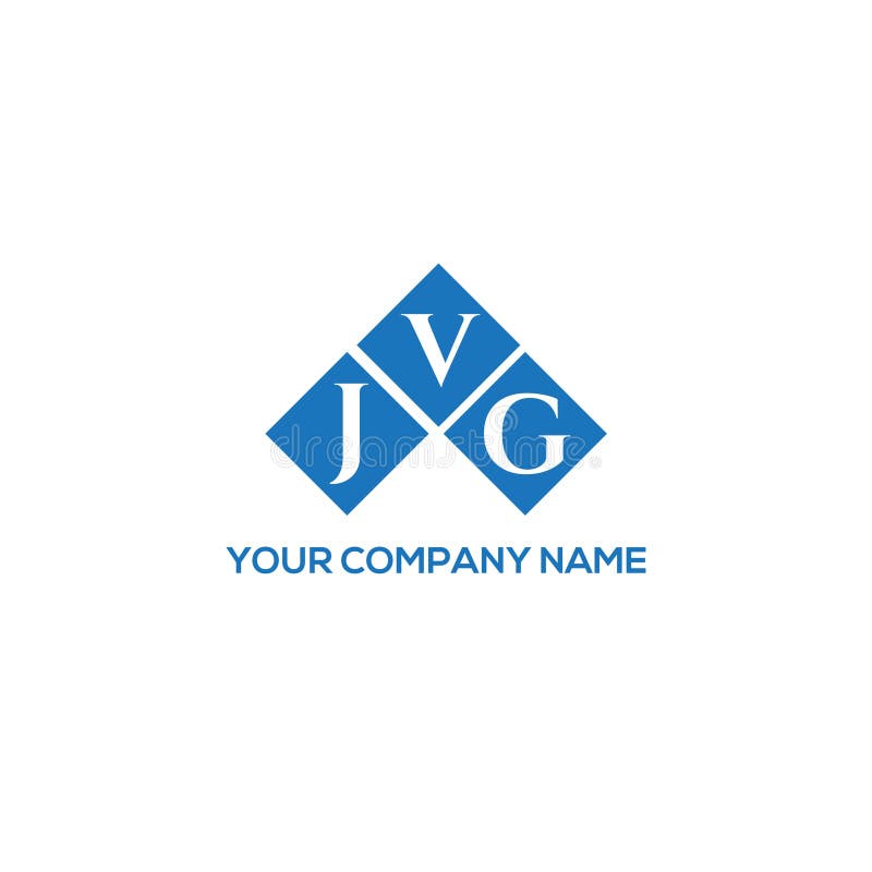 JVG Letter Logo Design on White Background. JVG Creative Initials ...
