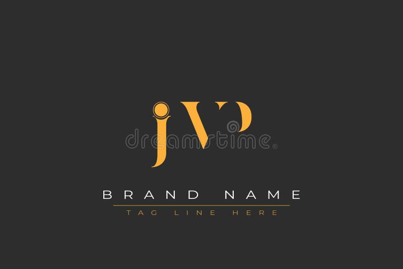 JVP Abstract Letter Logo Design Stock Vector - Illustration of elegant ...