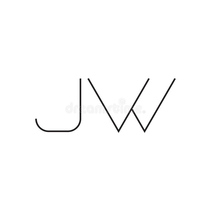 Jw Initial Logo Stock Illustrations – 852 Jw Initial Logo Stock ...