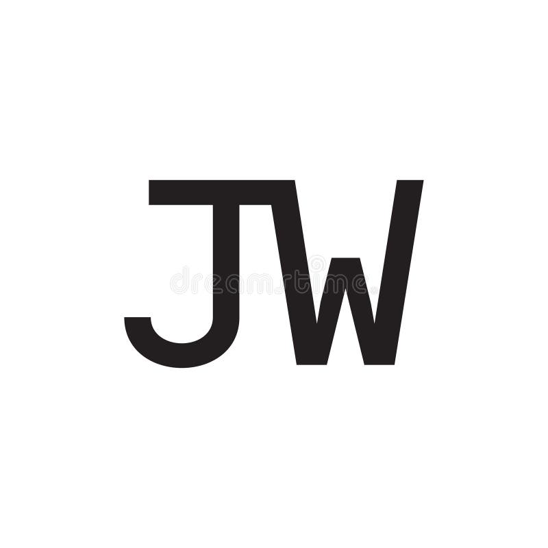 Jw Initial Letter Vector Logo Icon Stock Vector - Illustration of ...