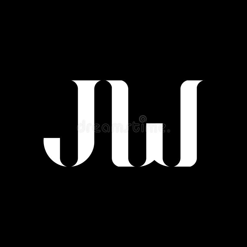 JW J W Letter Logo Design. Initial Letter JW Uppercase Monogram Logo ...