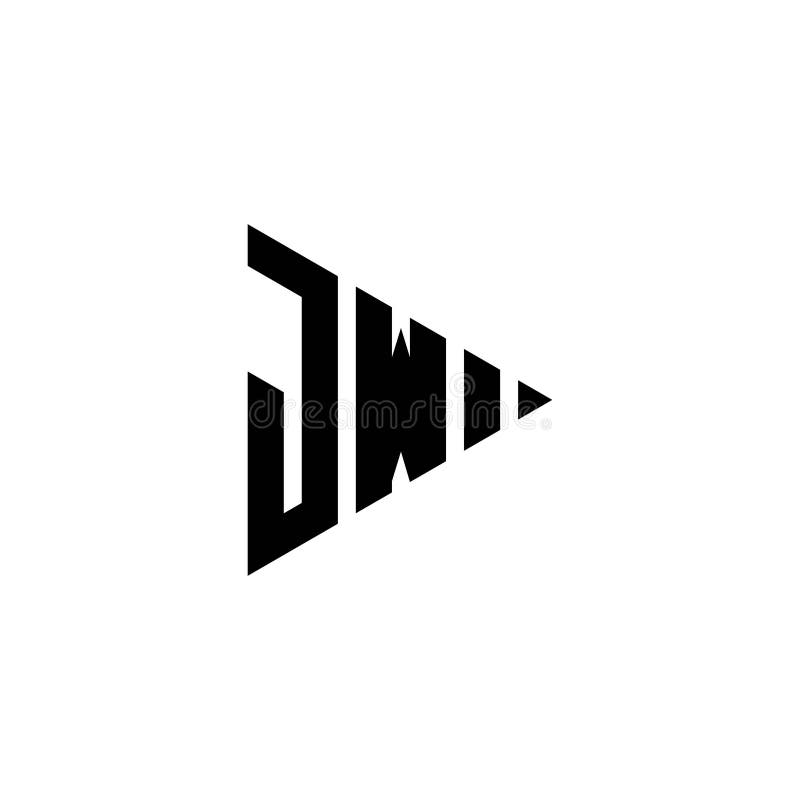JW Logo Monogram Triangle Shape Play Button Stock Vector - Illustration ... JW Logo Monogram Triangle Shape Play Button Stock Vector - Illustration ...