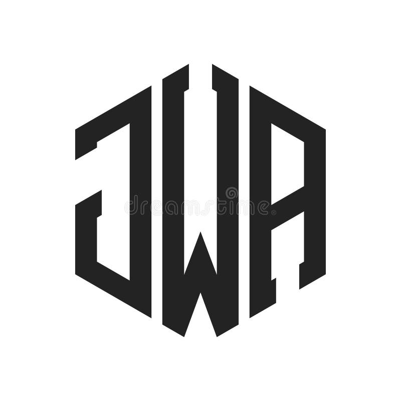JWA Logo Design. Initial Letter JWA Monogram Logo Using Hexagon Shape ...