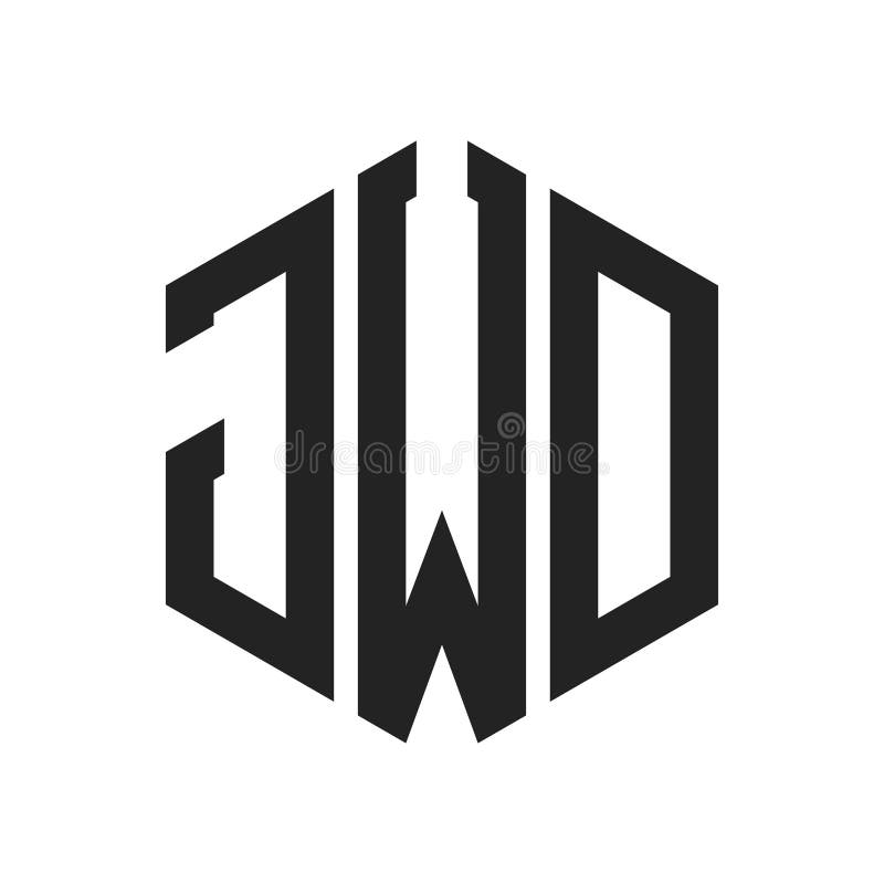 JWD Logo Design. Initial Letter JWD Monogram Logo Using Hexagon Shape ...