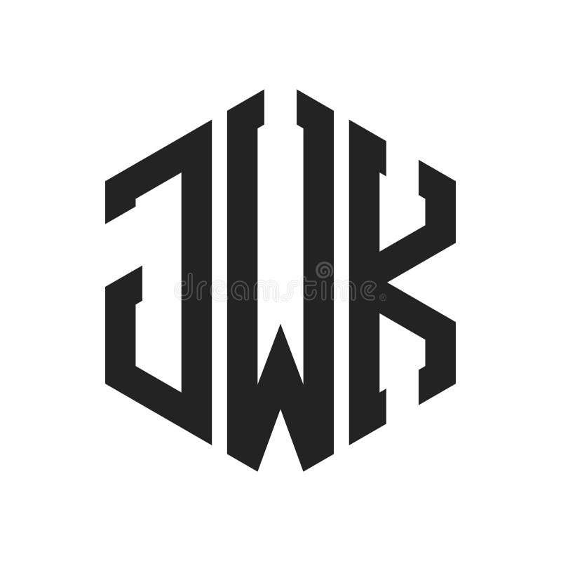 JWK Logo Design. Initial Letter JWK Monogram Logo Using Hexagon Shape ...