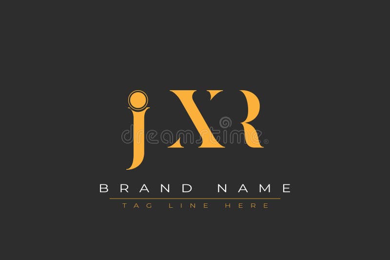 JXR Abstract Letter Logo Design Stock Vector - Illustration of logotype ...