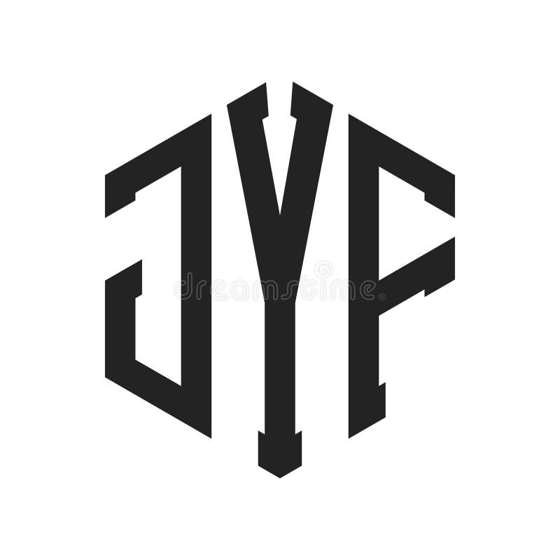 JYF Logo Design. Initial Letter JYF Monogram Logo Using Hexagon Shape ...