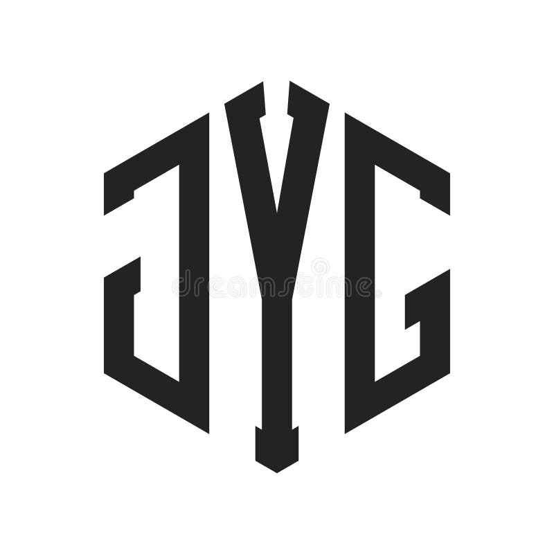 JYG Logo Design. Initial Letter JYG Monogram Logo Using Hexagon Shape ...