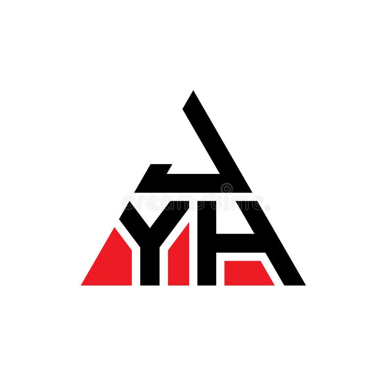 JYH Triangle Letter Logo Design with Triangle Shape. JYH Triangle Logo ...