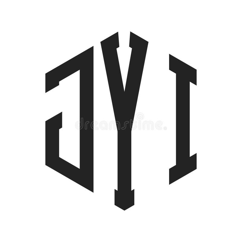 JYI Logo Design. Initial Letter JYI Monogram Logo Using Hexagon Shape ...