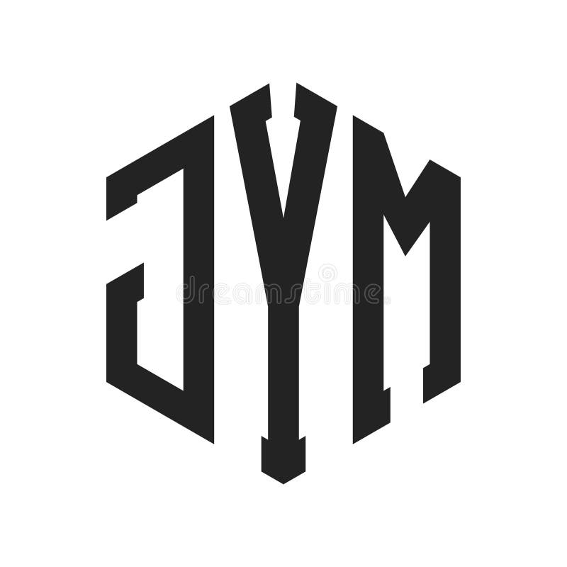 JYM Logo Design. Initial Letter JYM Monogram Logo Using Hexagon Shape ...
