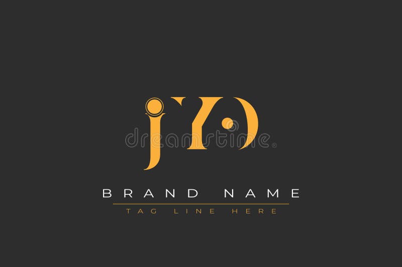 JYO Abstract Letter Logo Design Stock Vector - Illustration of ...