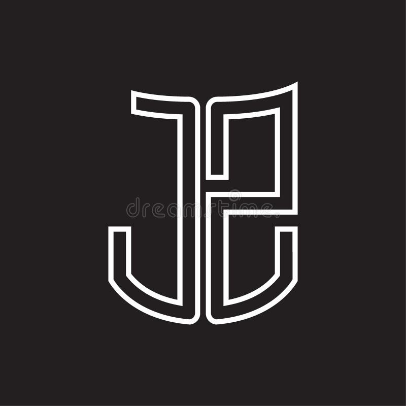 JZ Logo Monogram with Ribbon Style Outline Design Template Stock Vector ...