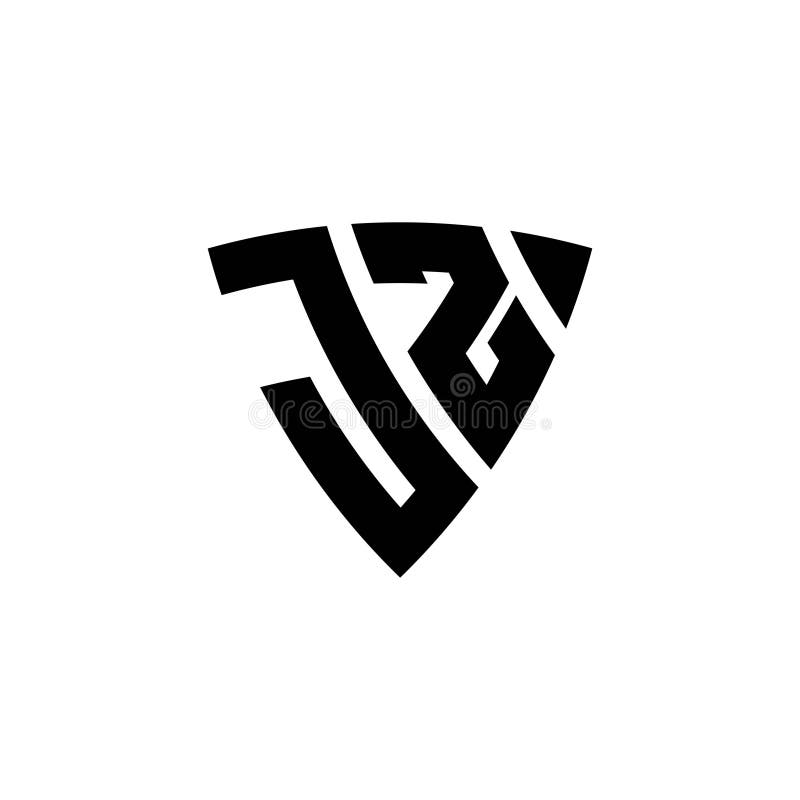 JZ Logo Monogram Triangle Shield Style Stock Vector - Illustration of ... JZ Logo Monogram Triangle Shield Style Stock Vector - Illustration of ...