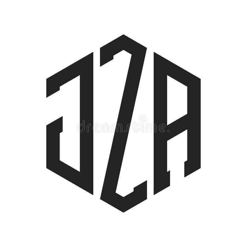 JZA Logo Design. Initial Letter JZA Monogram Logo Using Hexagon Shape ...