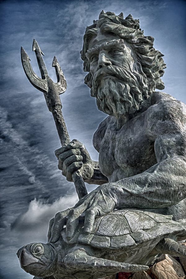 Der Gott Neptun stockfoto. Bild von brunnen, seeseite - 21187130