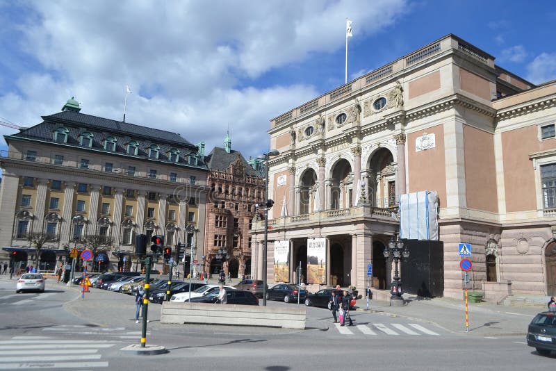 Königliche Schwedische Oper In Stockholm. Stockbild - Bild von stadt ...