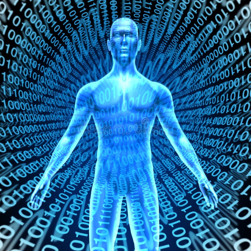 Künstliche Intelligenz stock abbildung. Illustration von binär - 21932653