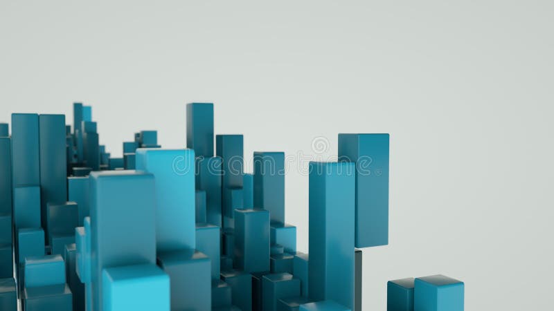 4K Abstract Bar Graph Blocks. Stock Footage - Video of abstract ...