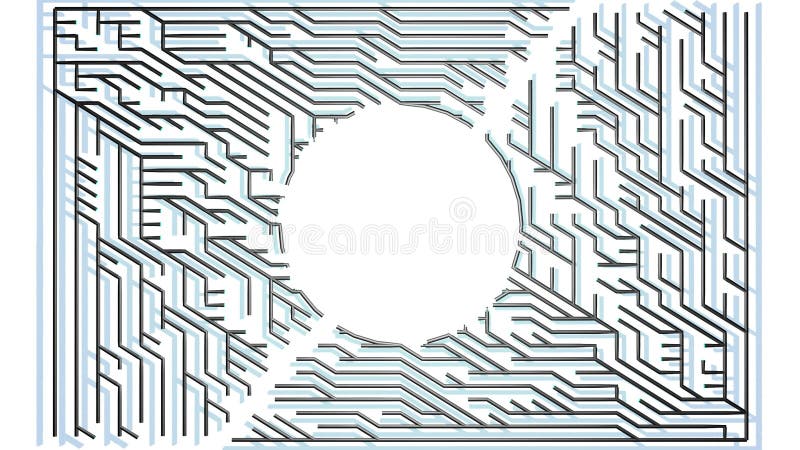 4k Abstract Black Wireframe on White Bg. Ai Growing Geometric Pattern ...