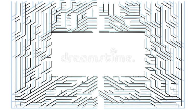 4k Abstract Black Wireframe on White Bg. Ai Growing Geometric Pattern ...