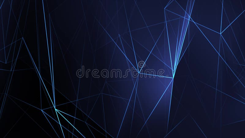 4K Abstract Blue Polygon Geometric Triangle Polygonal Loop Background ...