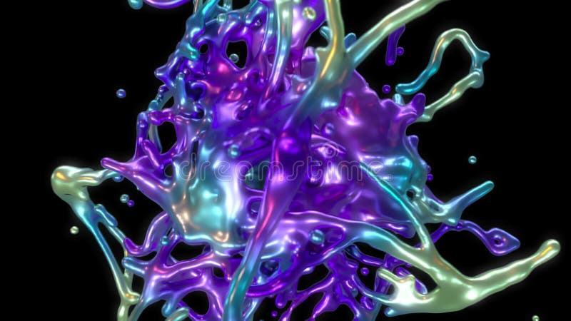 4K Abstract Colorful Paint. Stock Footage - Video of abstract, liquid ...