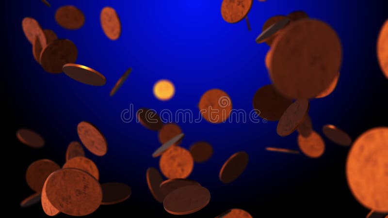 4K Abstract Falling Objects. Beautiful Motion Graphics Background ...