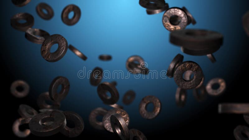 4K Abstract Falling Objects. Beautiful Motion Graphics Background ...